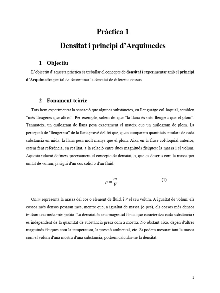 1-PRAÌ CTICA-ARQUIMEDES | PDF