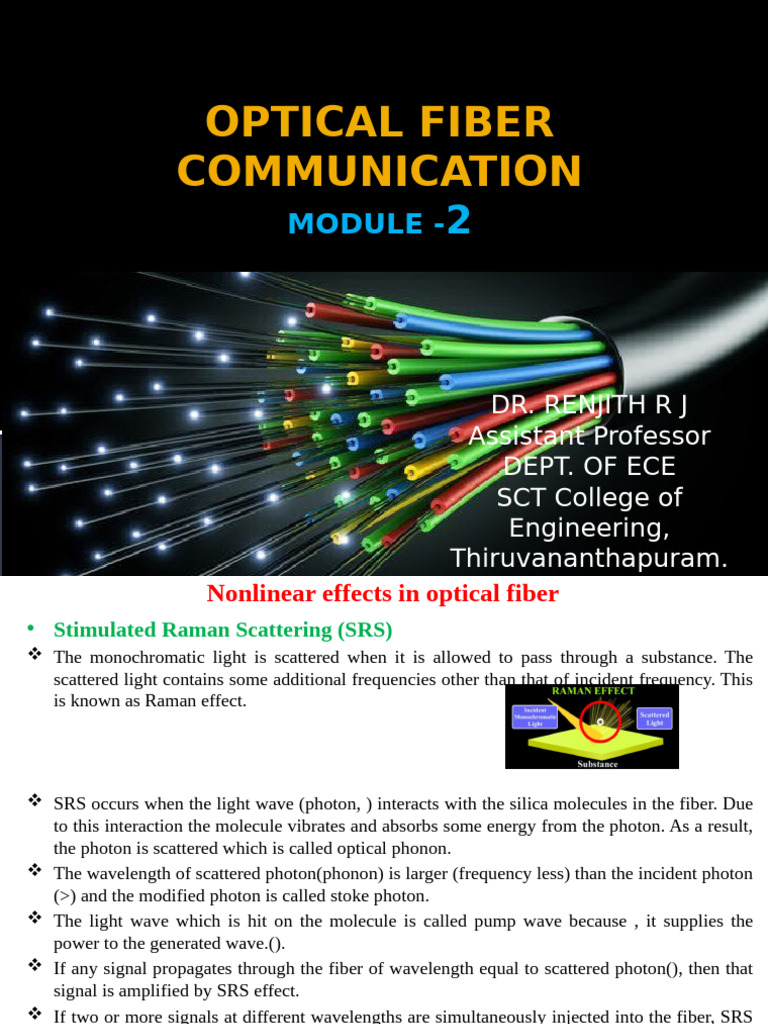 OFC-MOD 2 (1) | PDF | Dispersion (Optics) | Optical Fiber
