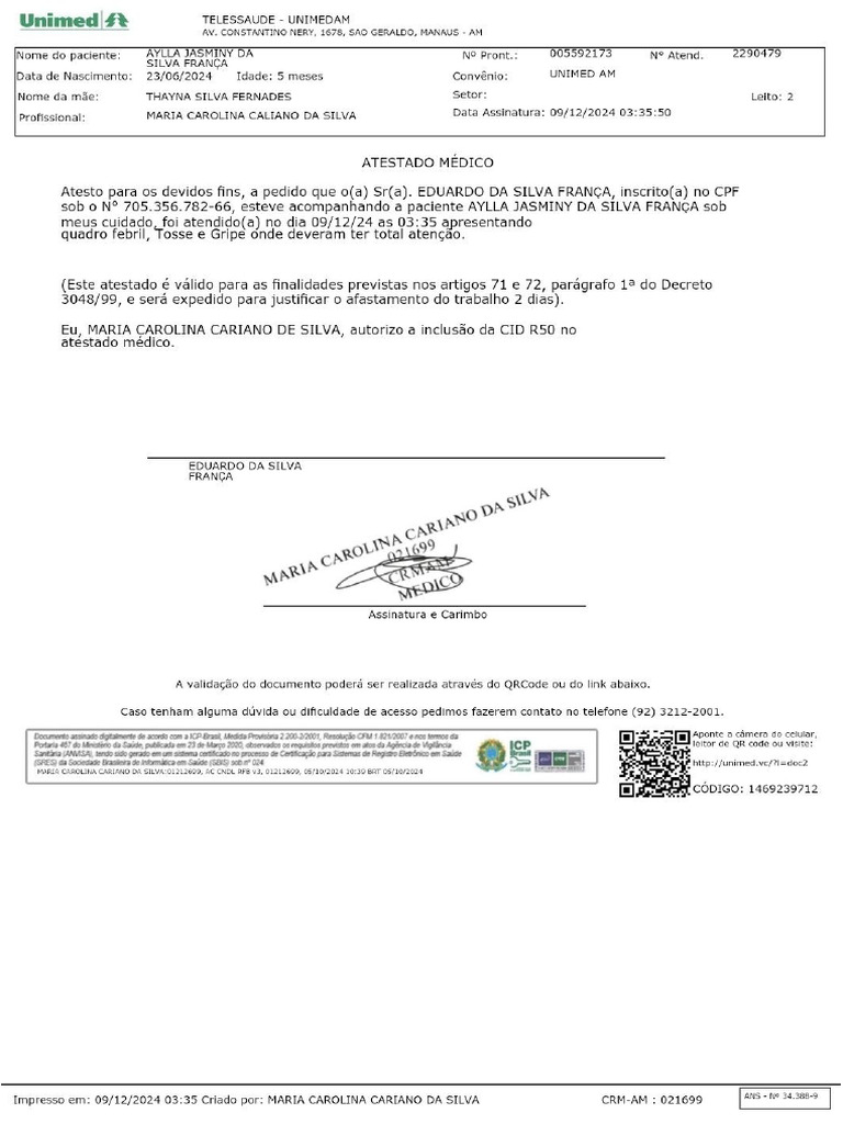 ATESTADO MEDICO | PDF