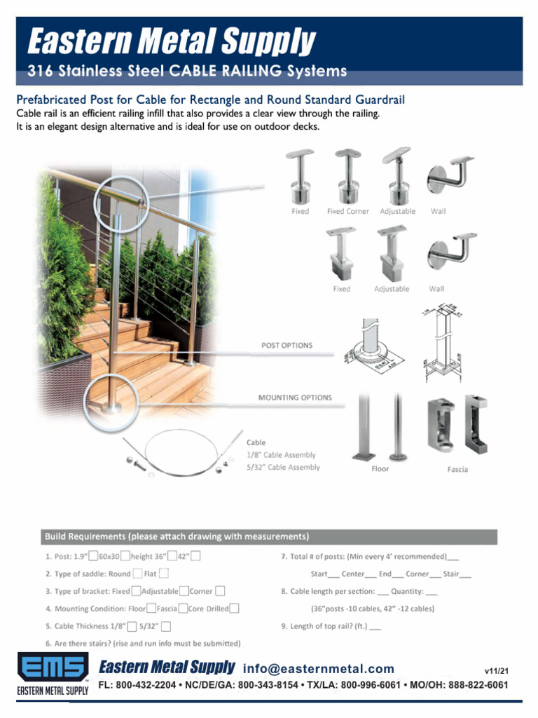 316 Stainless Steel Cable Railing | PDF