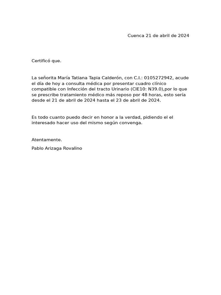 Certificado Taty | PDF