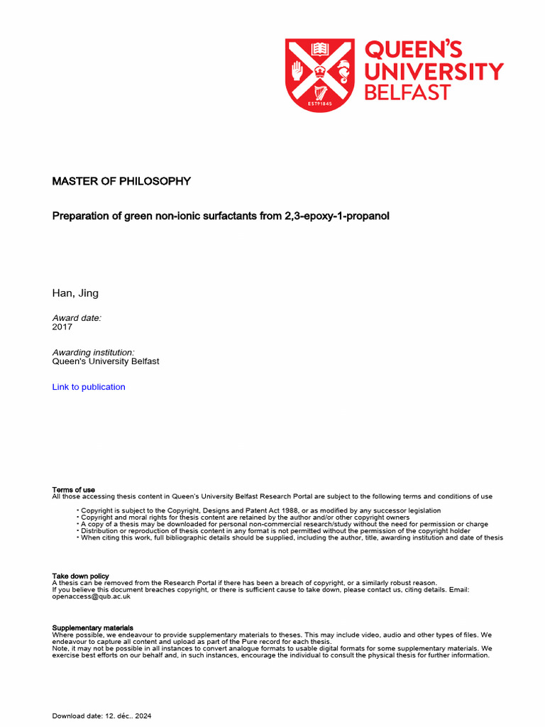 tensioactif | PDF | Surfactant | Chemistry