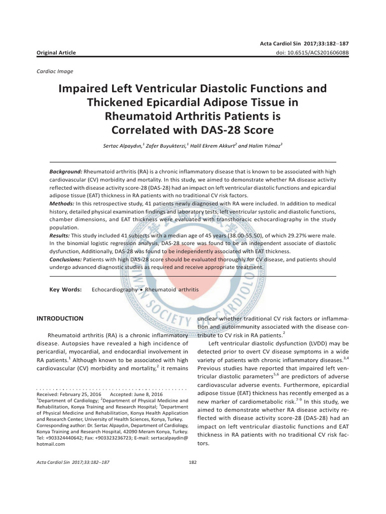 Alpaydin et al. | PDF | Diastole | Medicine