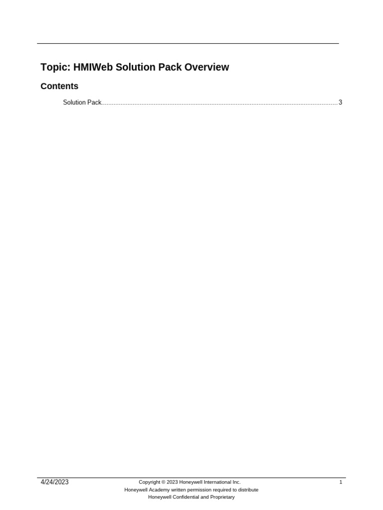 LAB HMIWeb Solution Pack Overview | PDF | Menu (Computing) | Proprietary Software