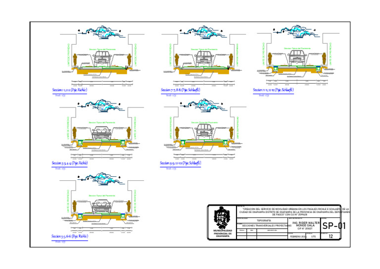 Plano Secciones Proyectadas-A3 | PDF
