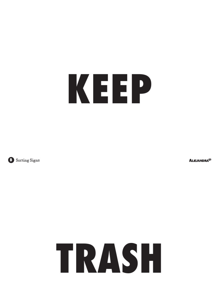 Organize with Sorting Signs Guide | PDF