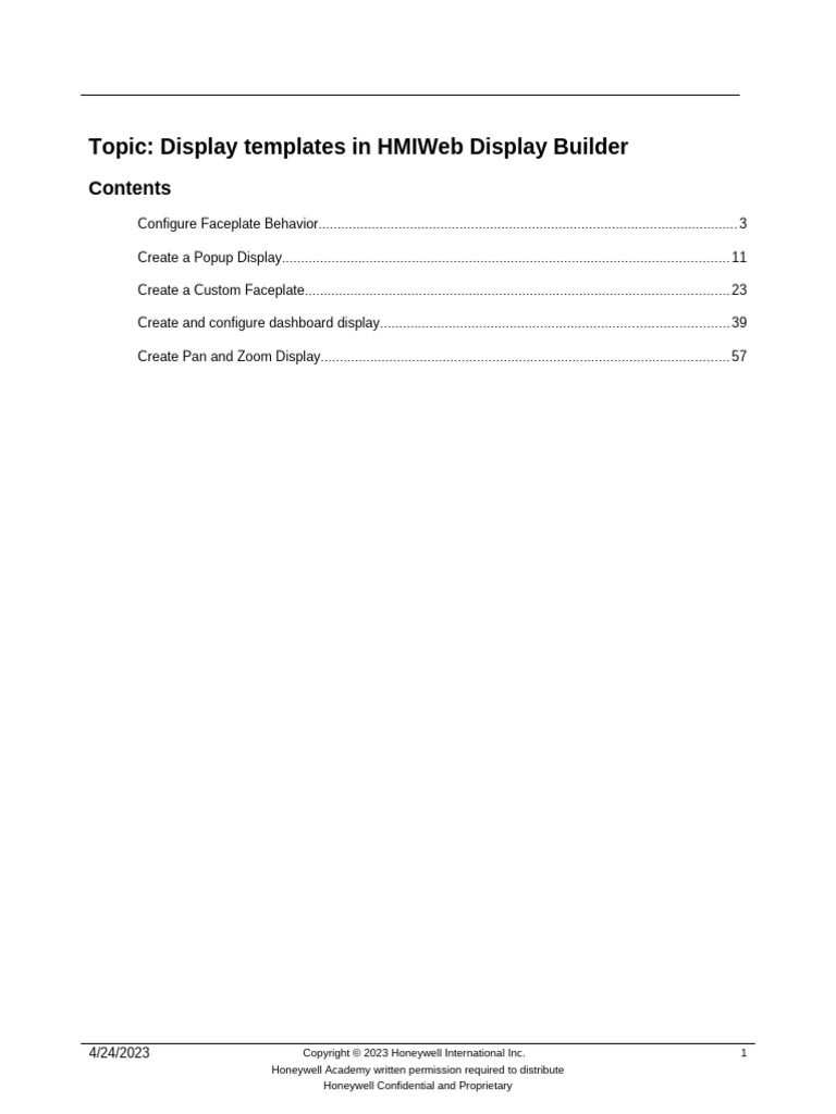 LAB Display Templates in HMIWeb Display Builder | PDF | Parameter ...