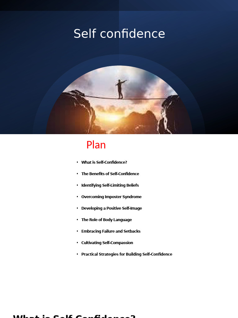 Self Confidence | PDF | Psychology | Popular Psychology