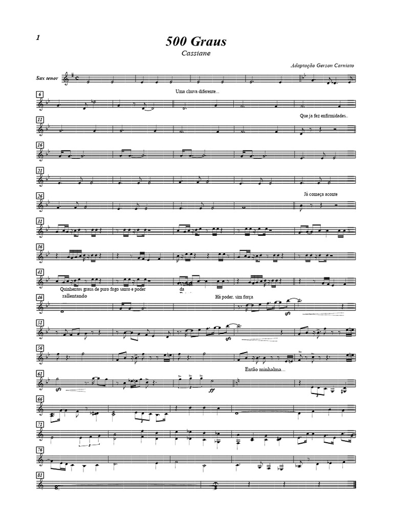 Grade 500 Graus - Tenor | PDF