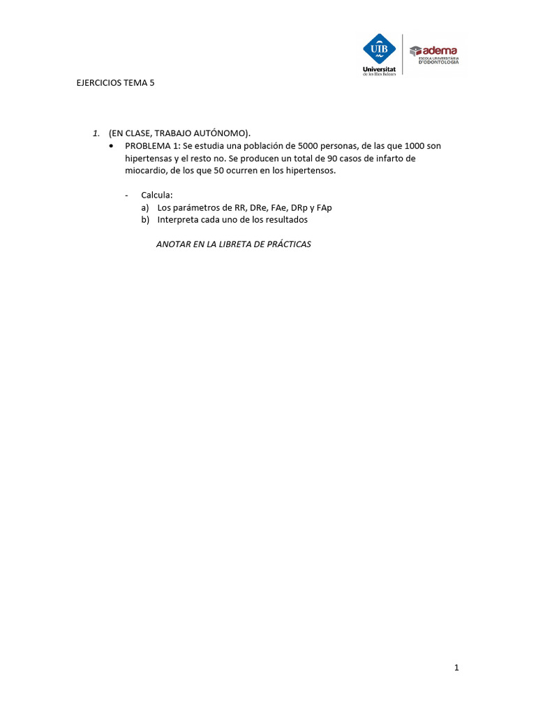 Ejercicio Tema 5 | PDF