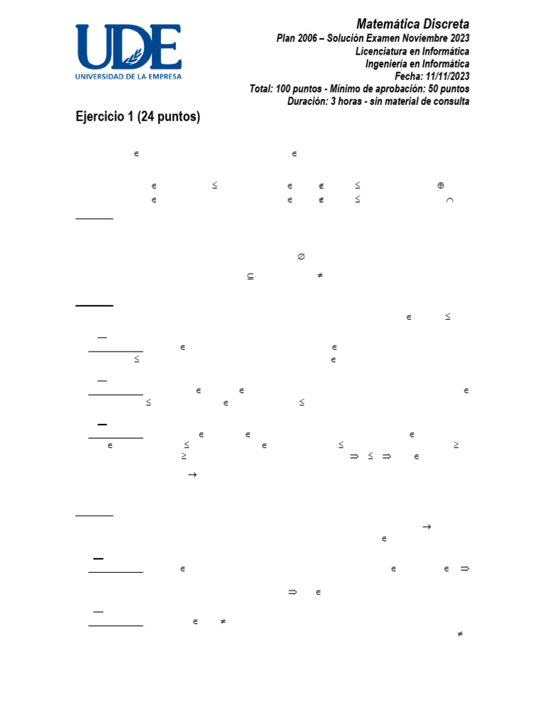 MD1-Examen-2023-Nov-Dic-Solucion (2) | PDF | Función (Matemáticas) | Conjunto (Matemáticas)