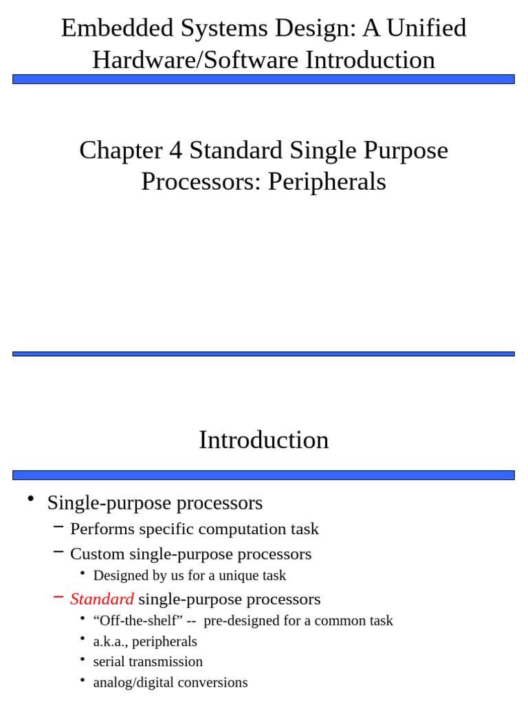 Lecture#5 Chapter4 Peripherals | PDF | Timer | Computer Engineering