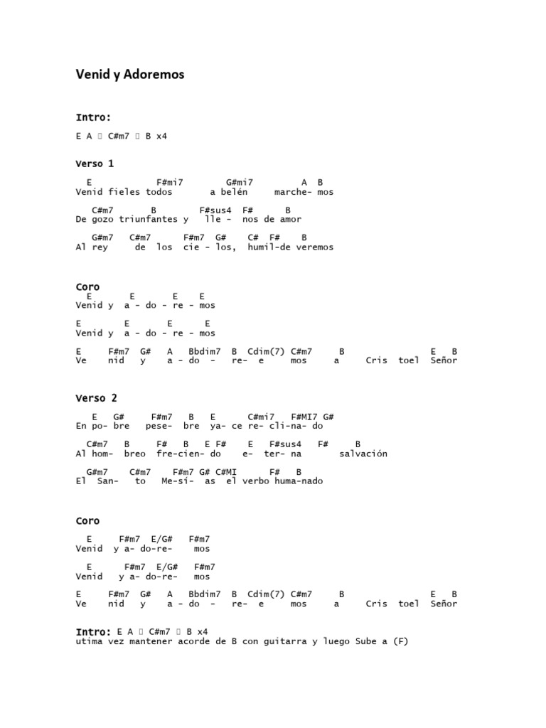Venid y Adoremos | PDF