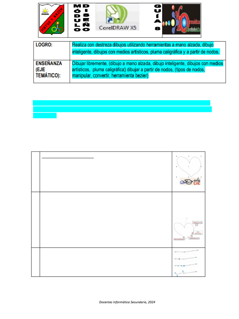 Guia 5 Corel Draw 2024 - 11 | PDF | Dibujo