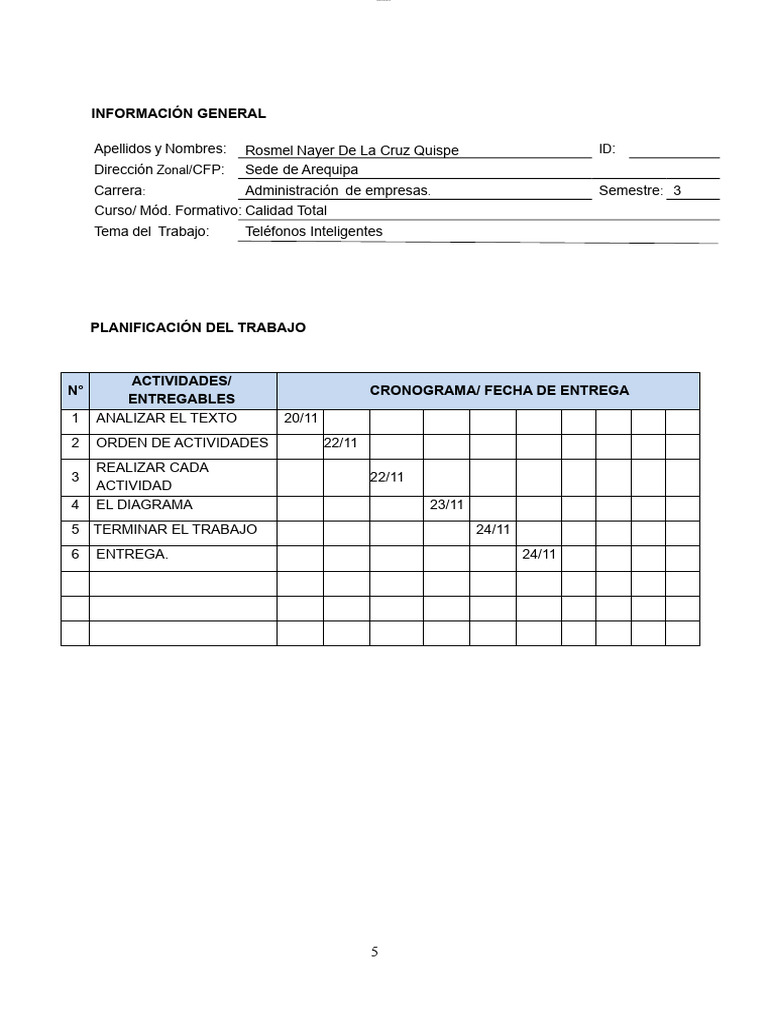 Calidad Total Entregable - E01 | PDF | Calidad (comercial) | Mediana