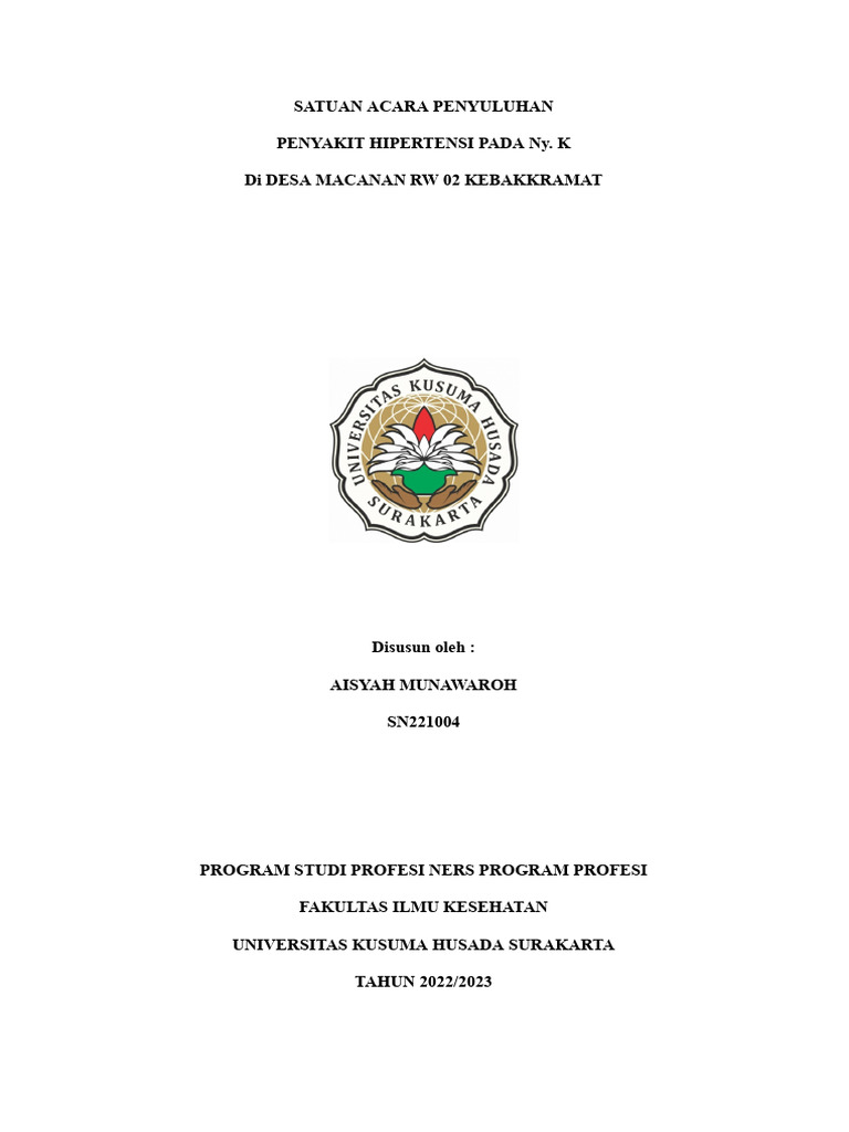 Sap Hipertensi Ais | PDF