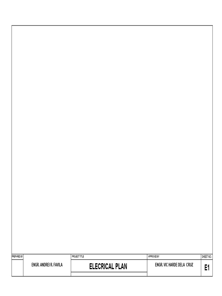 Electrical Plan by Engr. Favila | PDF