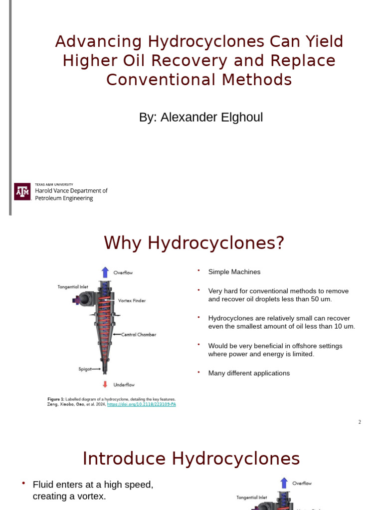 Hydrocyclones: Boosting Oil Recovery Efficiency | PDF | Flow ...