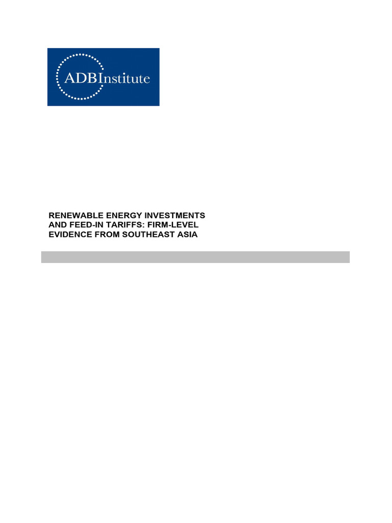 adbi-wp1400 | PDF | Photovoltaics | Climate Change Mitigation
