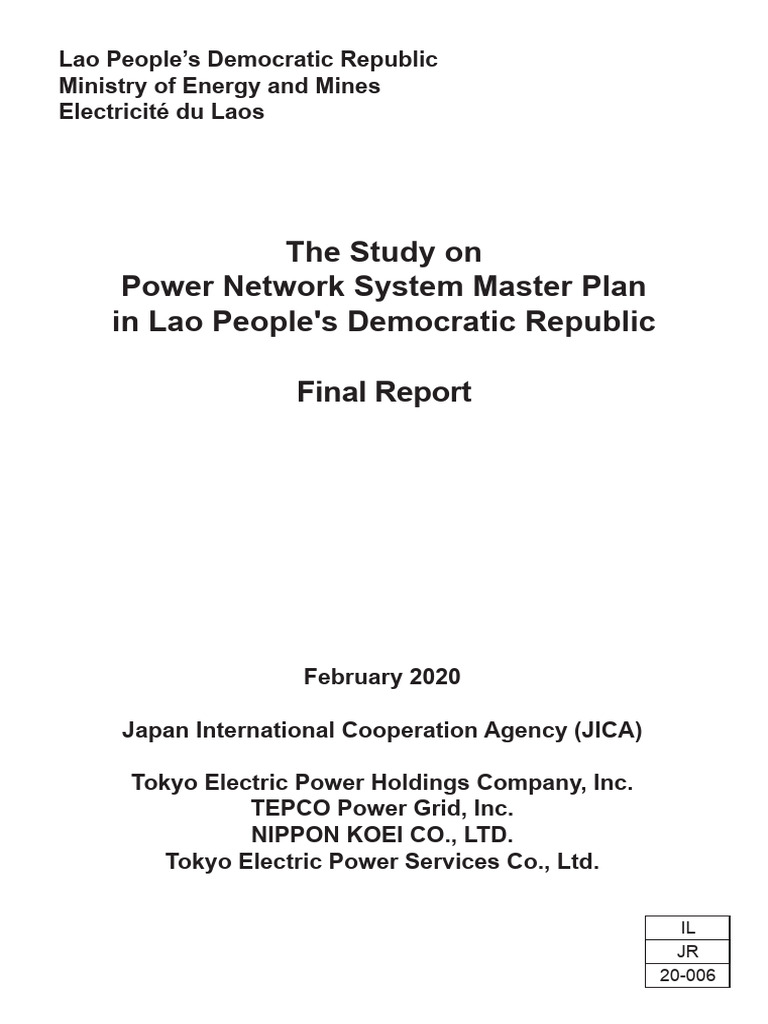Power Network Master Plan for Laos | PDF | Electric Power Transmission ...