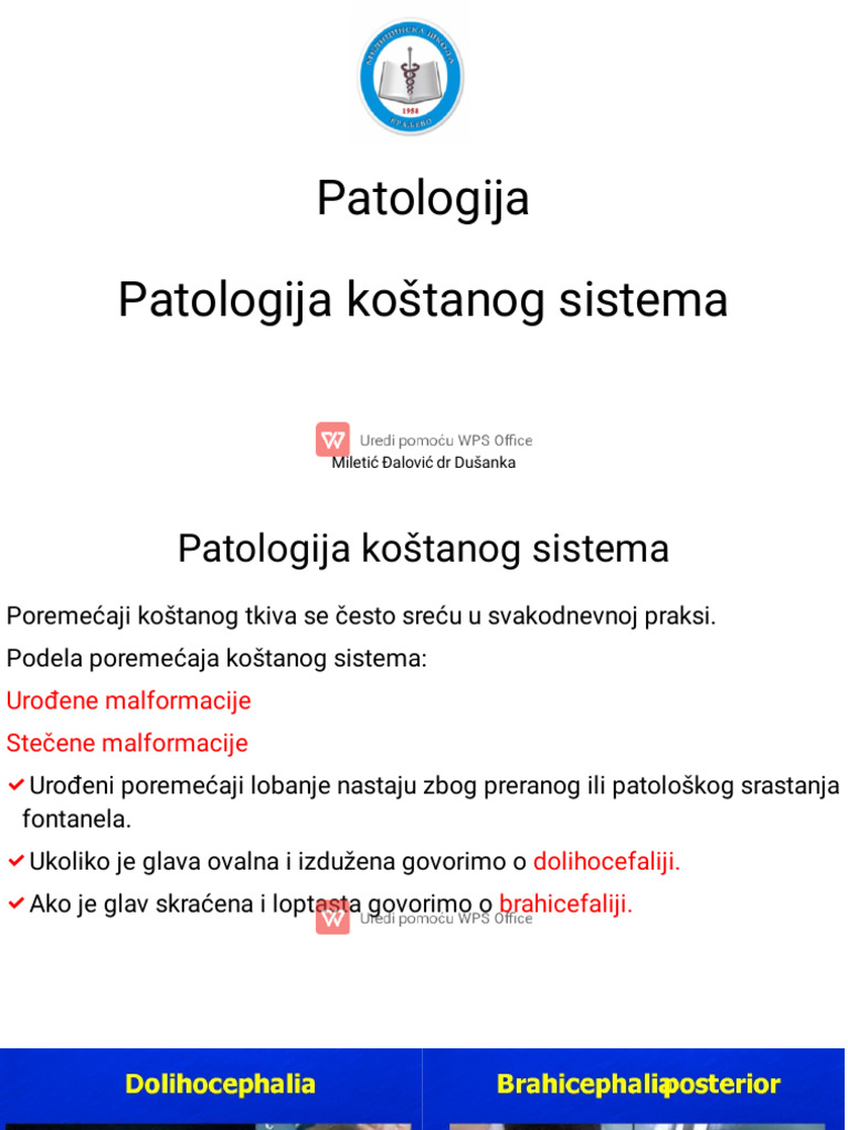 4.patologija Koštanog Sistema | PDF