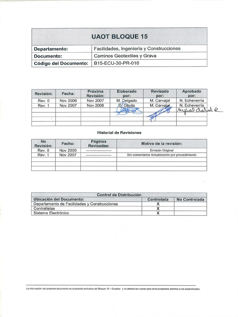 B15-ECU-30-PR-016-1 | PDF | Grava | Barro