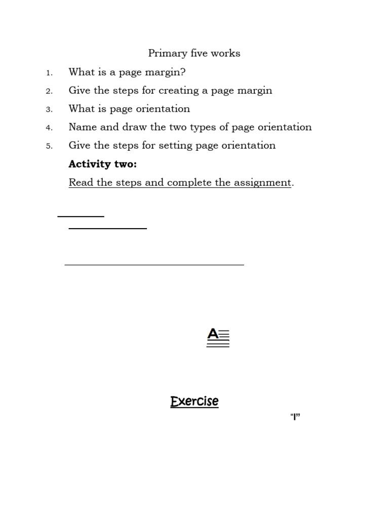 Primary Five ICT Works | PDF
