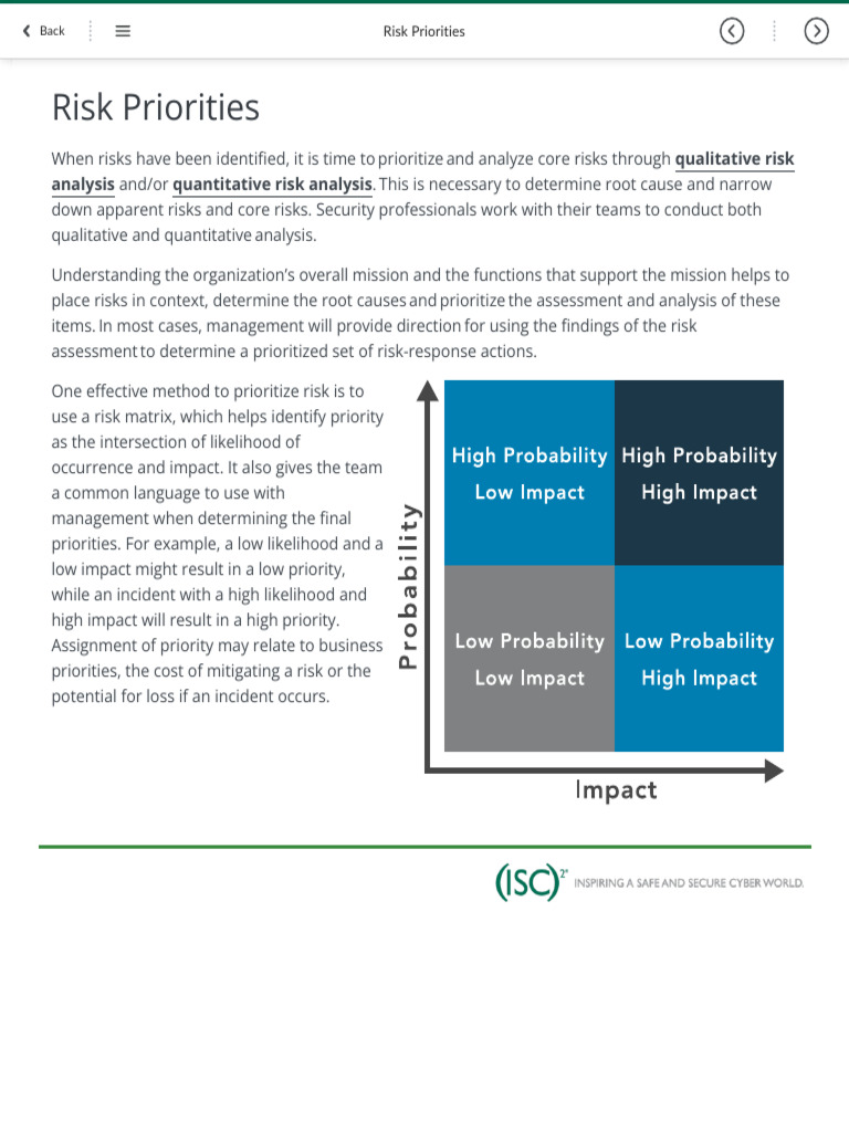 Risk Priorities | PDF