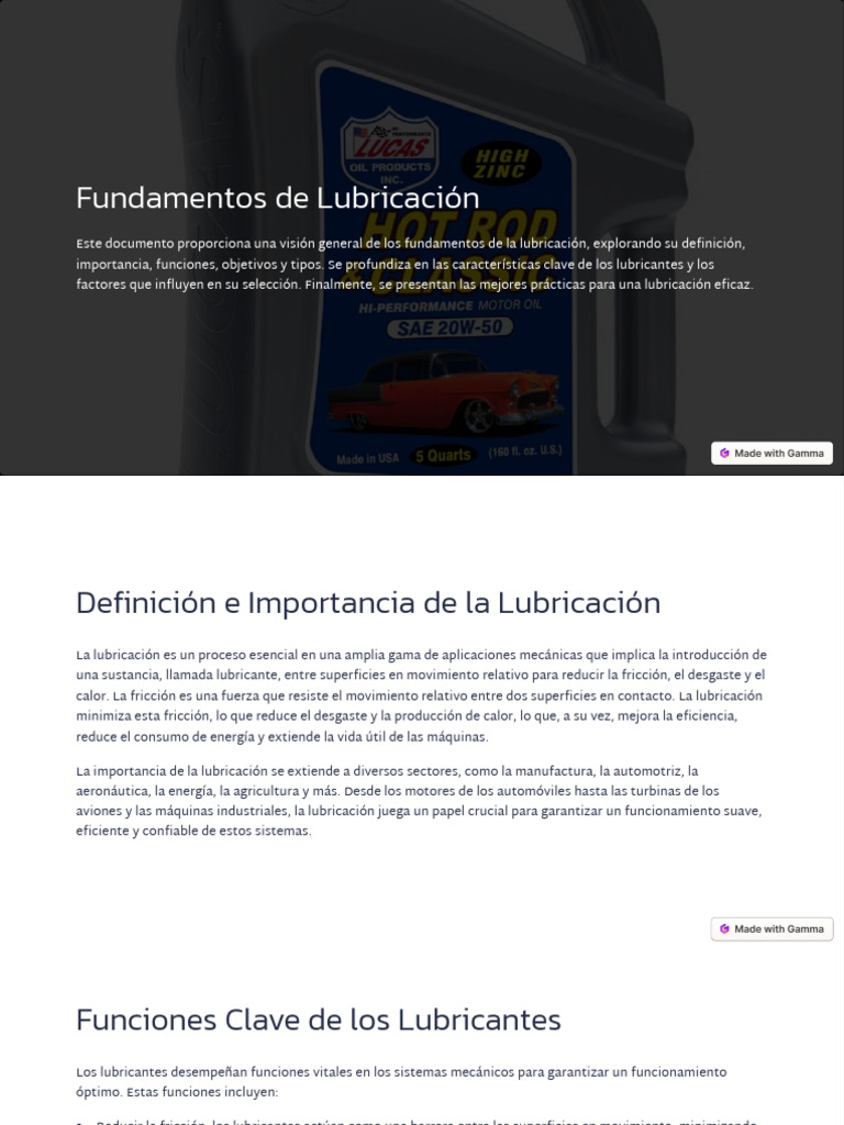 Fundamentos de Lubricacion | PDF | Lubricante | Ingeniería de confiabilidad