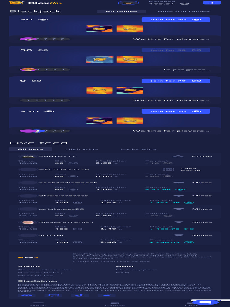 Bloxflip Win ROBUX at the #1 ROBLOX Game Site! | PDF | Gambling | Gaming