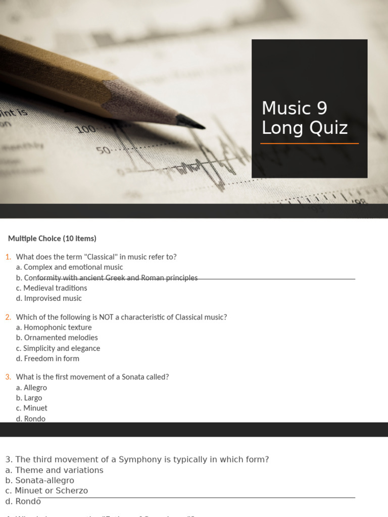 Classical Music Quiz: Concepts & Composers | PDF | Classical Period ...