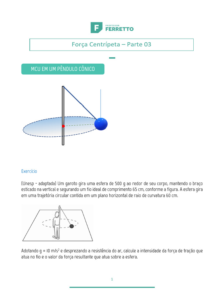 19. Força Centrípeta - Parte 03 | PDF