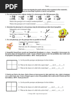 Punnett Square Practice Worksheet | PDF | Dominance (Genetics) | Genotype