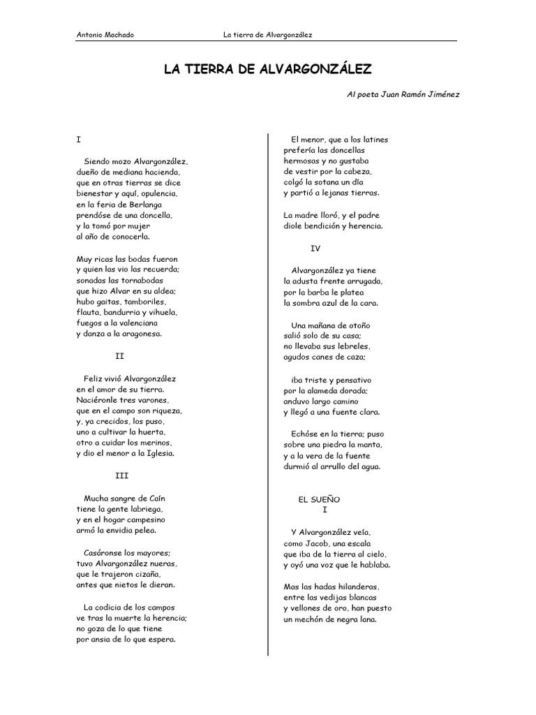 La tragedia de Alvargonzález en poesía | PDF
