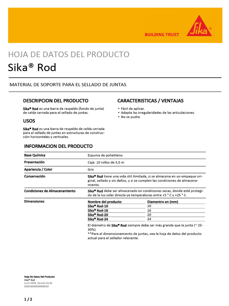 sika-rod | PDF