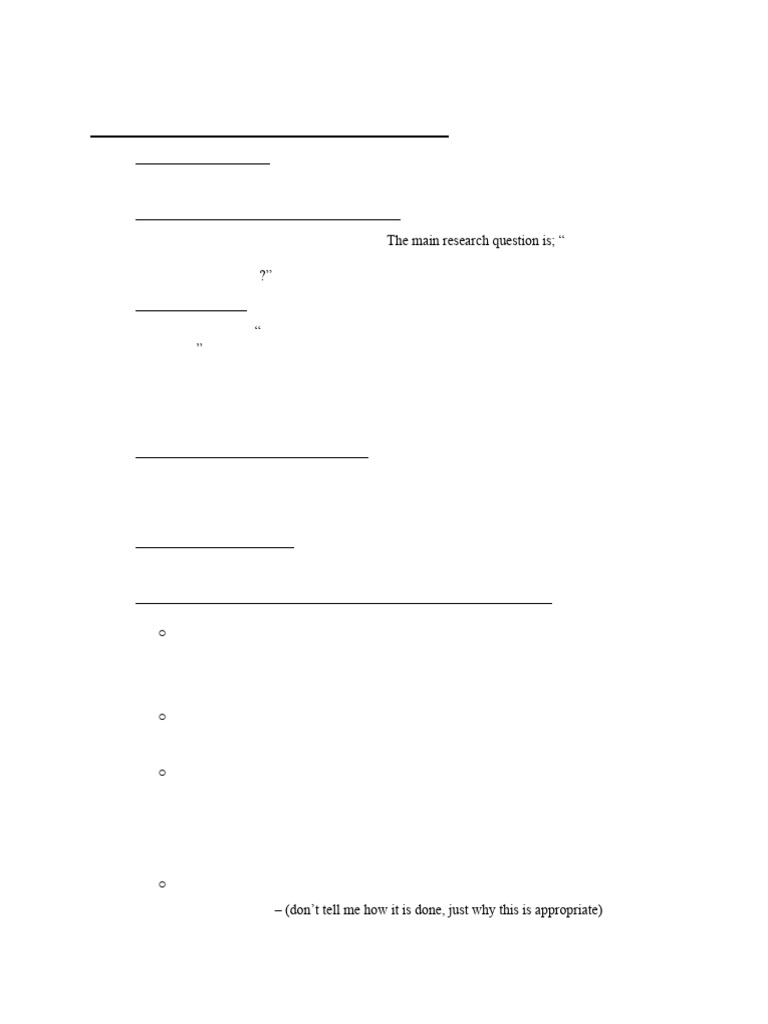 Methodology Template Word | PDF