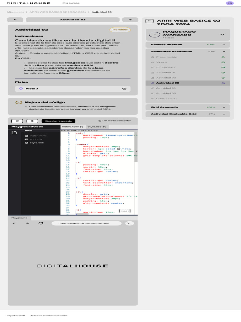 Actividad 03 Playground | PDF | Desarrollo de software | Programación de computadoras
