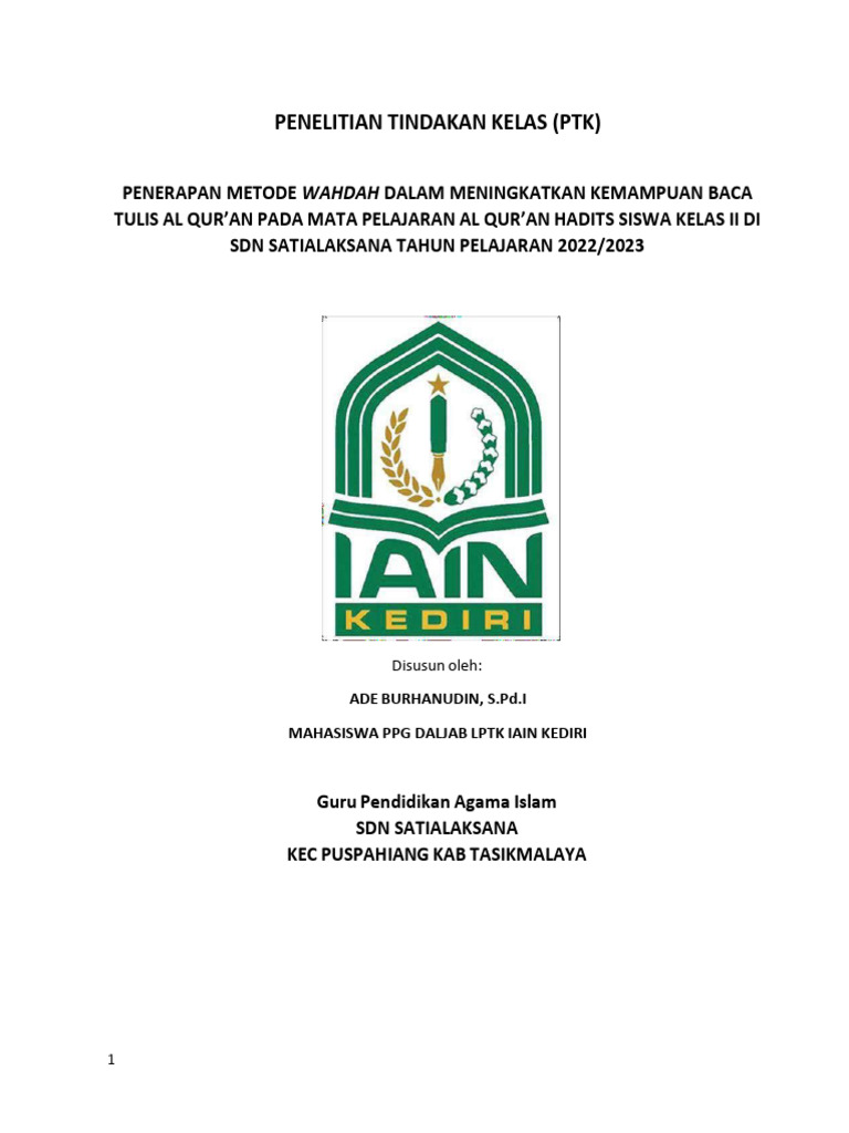 PTK - 2 ADE BURHANUDIN | PDF