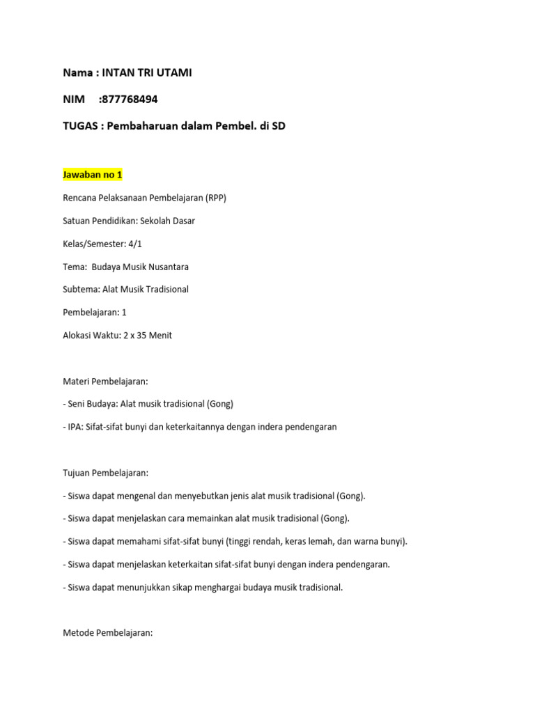 Intan Tri Utami - 1 | PDF