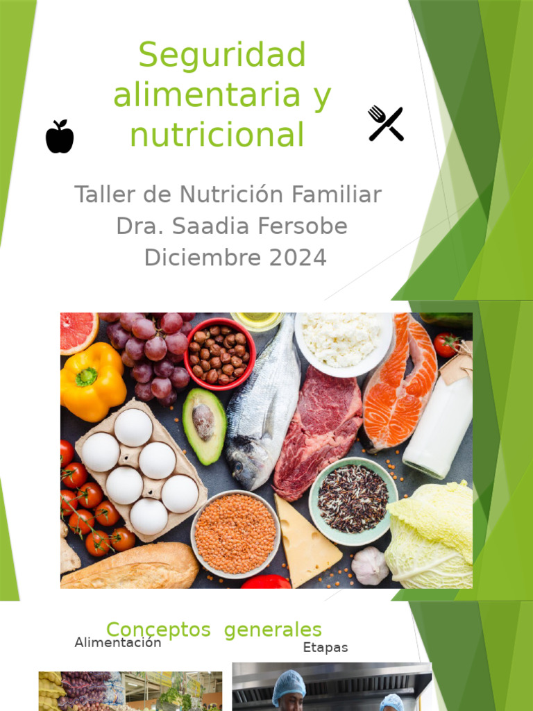 Seguridad Alimentaria y Nutricional Taller de Nutricion PPP | PDF ...