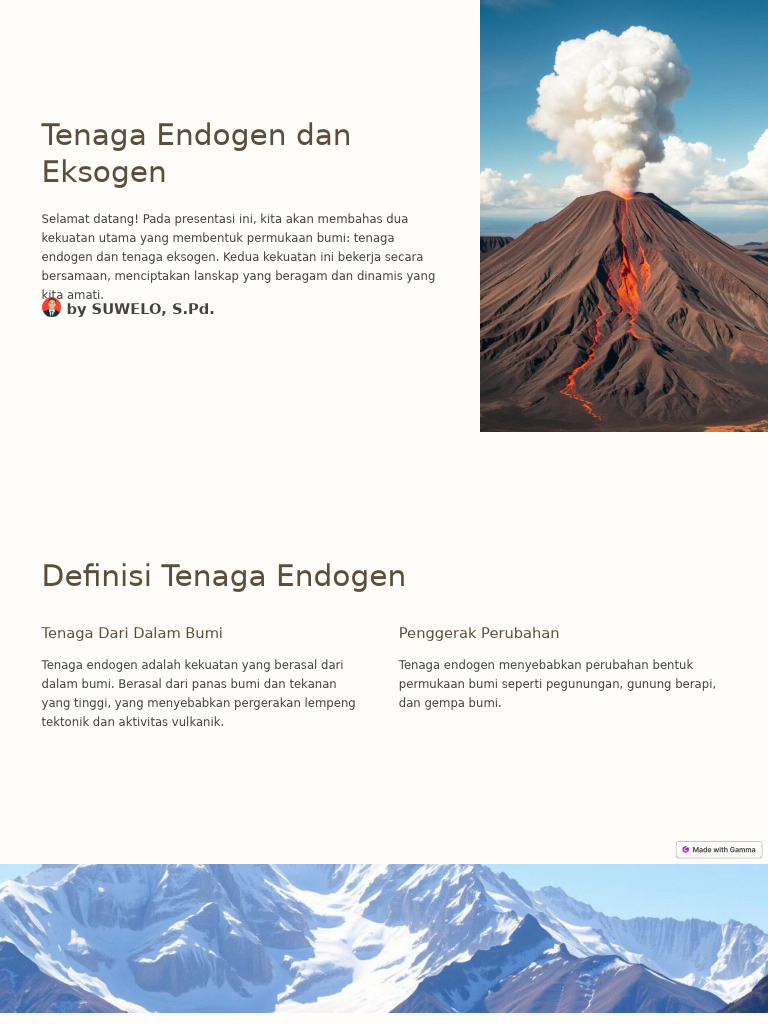 Contoh Tenaga Endogen dan Eksogen | PDF