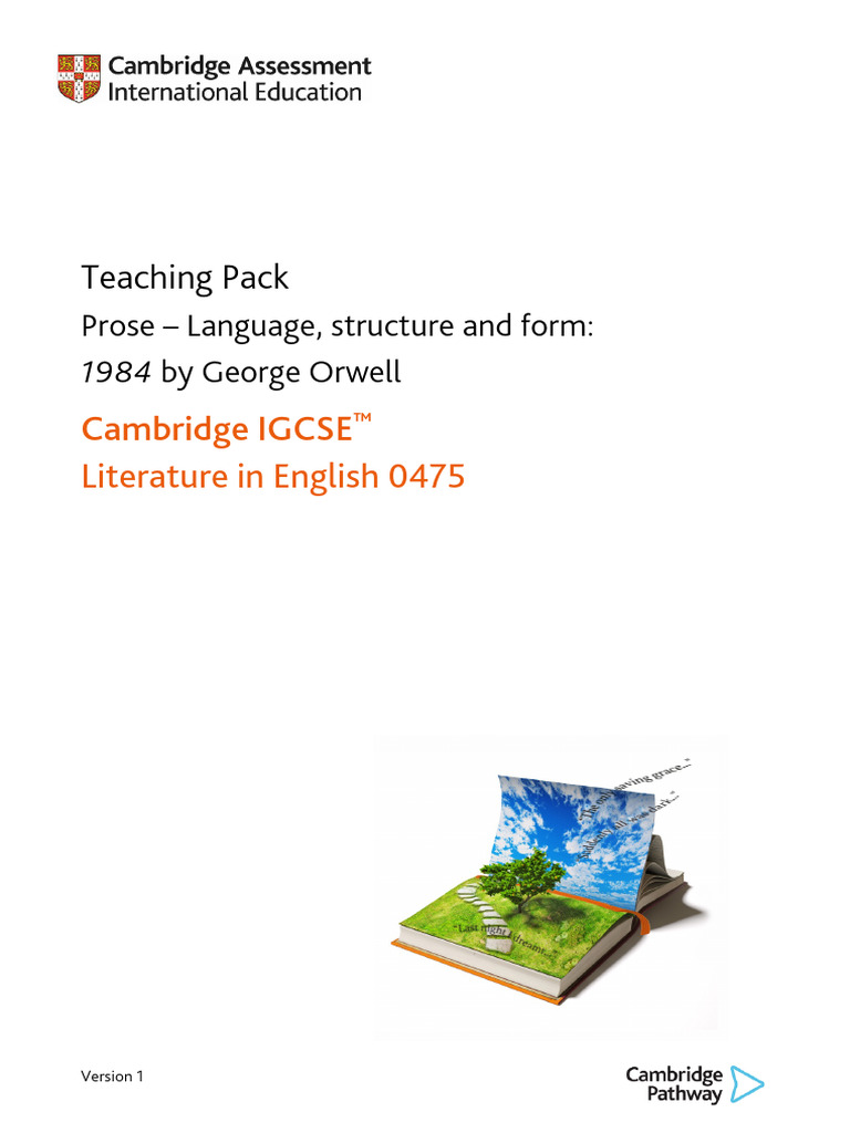 TeachingPack Prose Language-Structure-Form v2 | PDF | Narrative | Essays