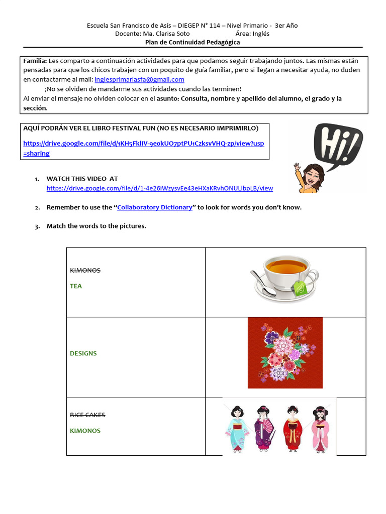 Ingles, 3A, Pascal Marfil, Trabajo 8 | PDF