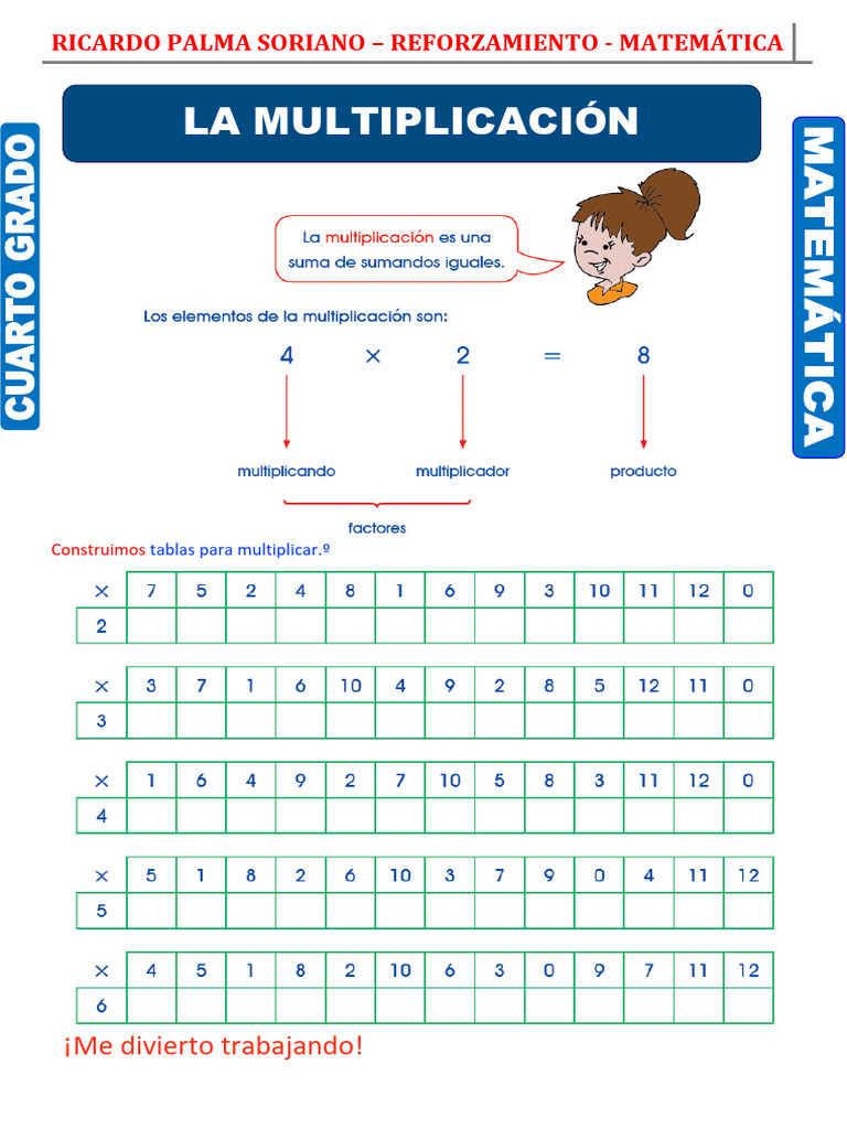 La-Multiplicación-para-reforzamiento 12-1-24 | PDF