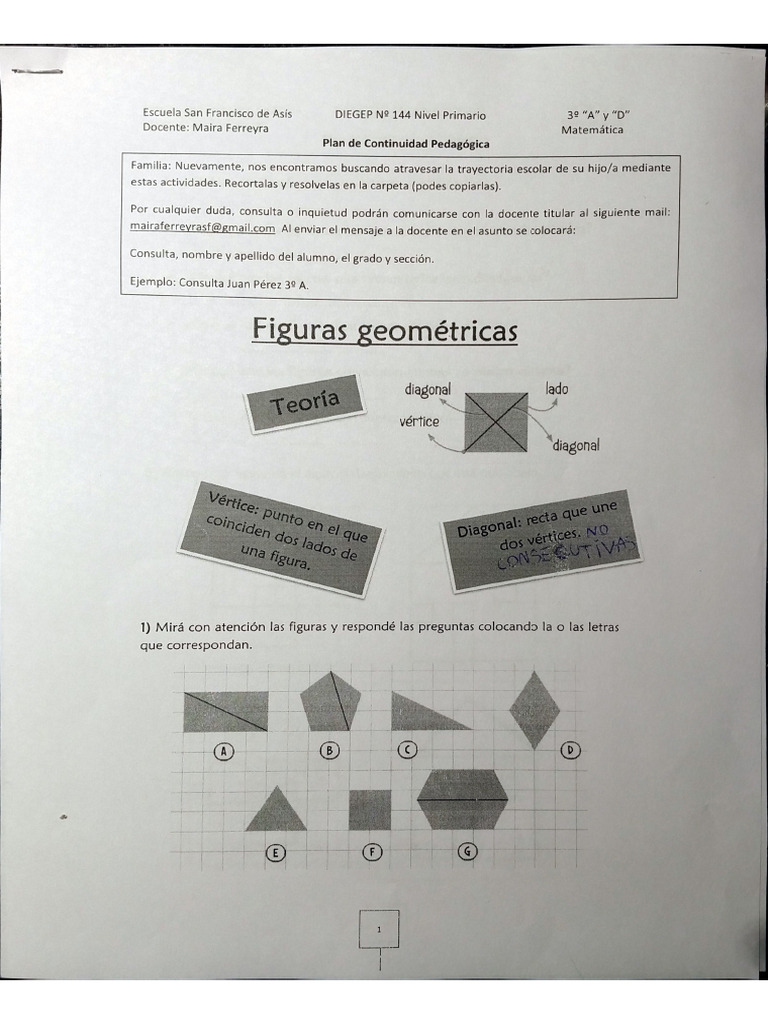 Matemática, 3A, Pascal Marfil, Geometría | PDF