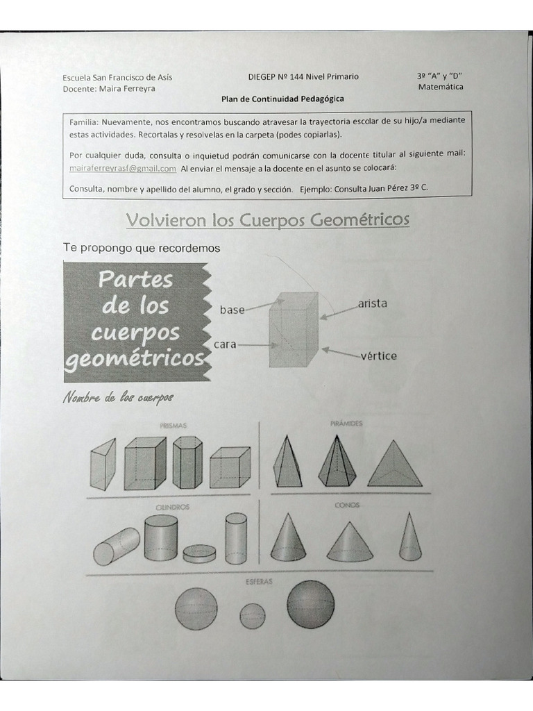 Matemática, 3A, Pascal Marfil, Cuerpos 2 | PDF