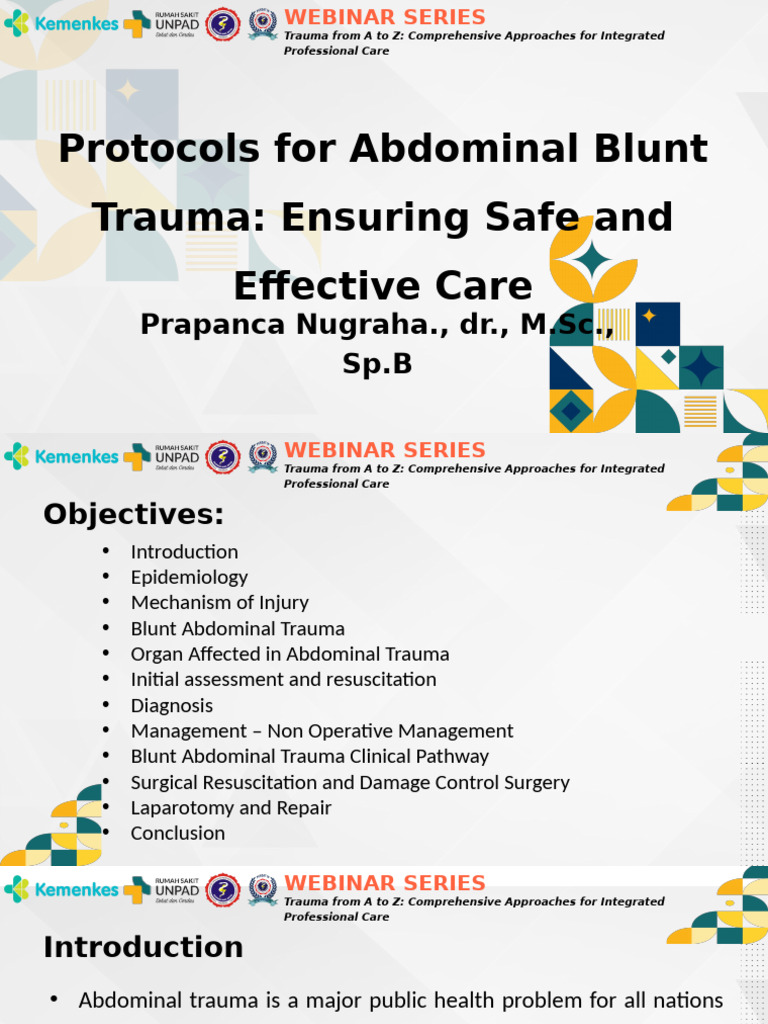 Protocols For Abdominal Blunt Trauma: Ensuring Safe and Effective Care ...