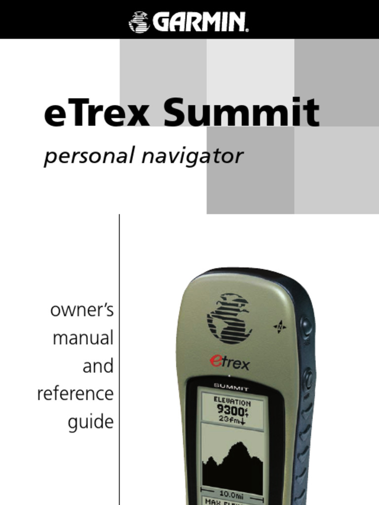 Etrex Manual | PDF | Compass | Map