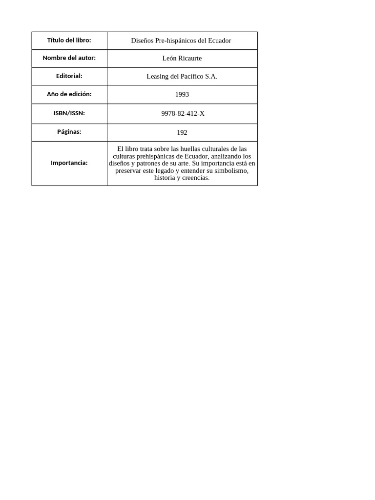 Cuadro de Ficha Bibliográfica Bryan Lema | PDF
