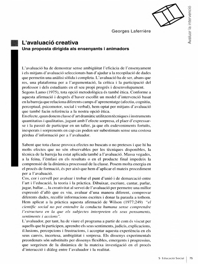 Avaluació Creativa | PDF